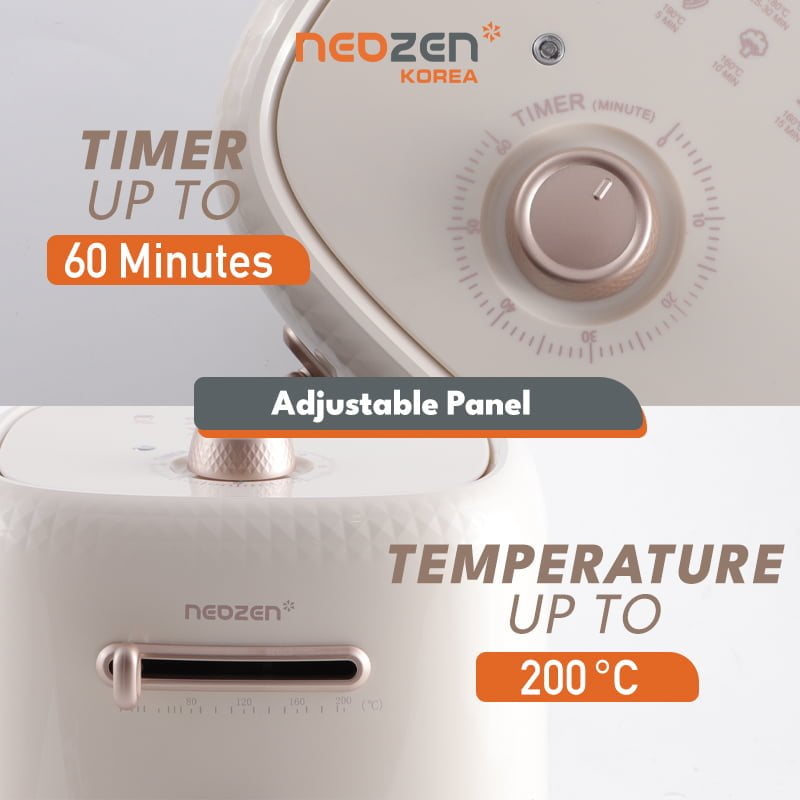 NEOZEN AIR FRYER M5 IVORY - Neohaus Indonesia