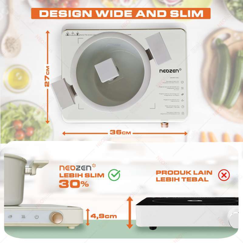 NEOZEN INDUCTION STOVE IVORY NZ-IH7 - Neohaus Indonesia