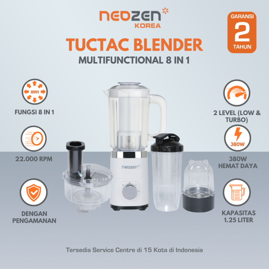 Neozen Tuctac Blender - Multifunction Blender - White - Neohaus Indonesia