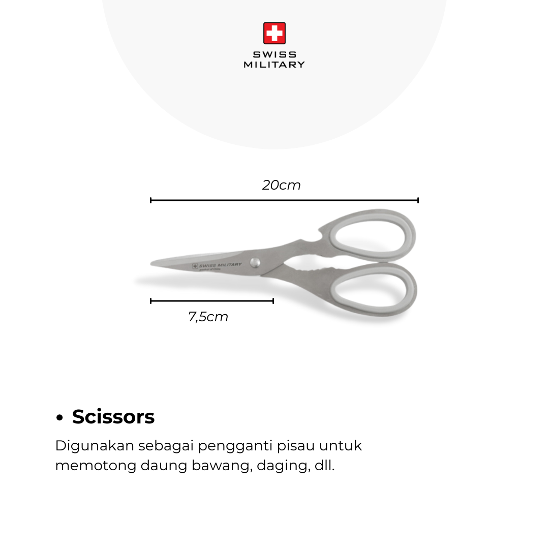 Swiss Military Knife & Scissors set 6pcs - Neohaus Indonesia