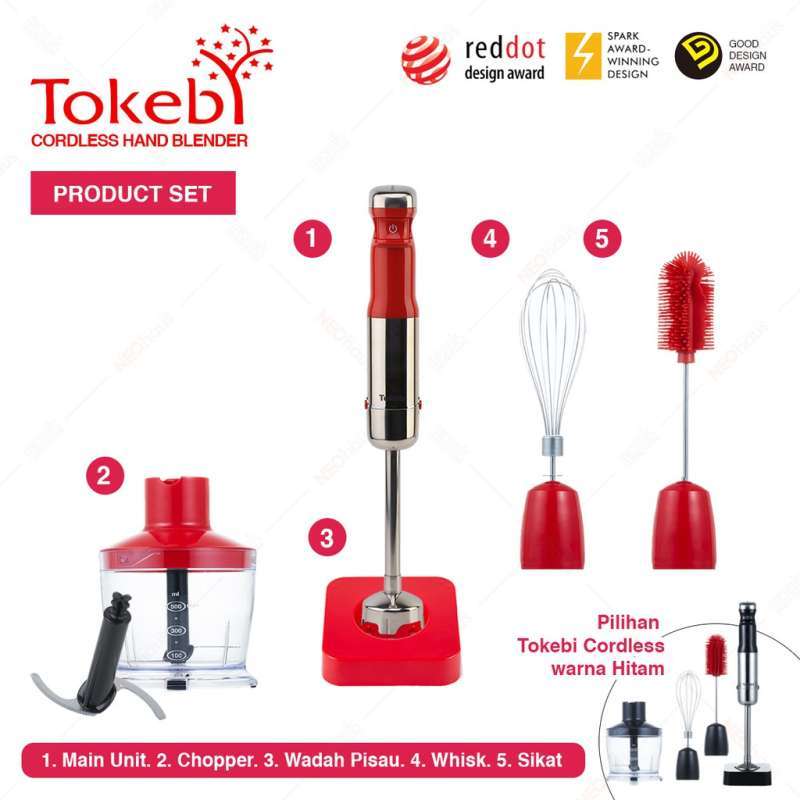 TOKEBI CORDLESS CHB RED - Neohaus Indonesia